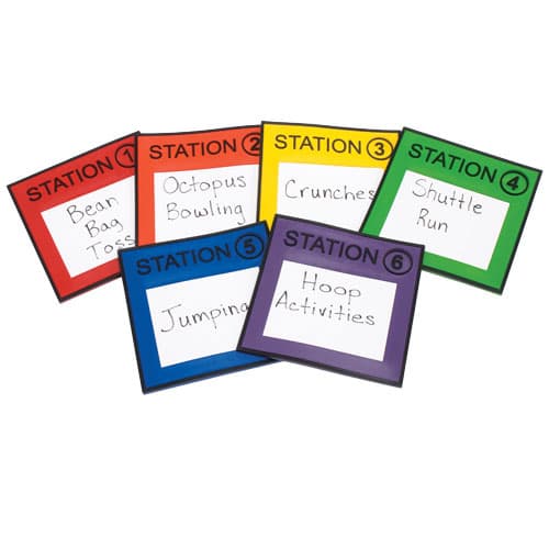 Station Markers - Color My Class (Set of 6)
