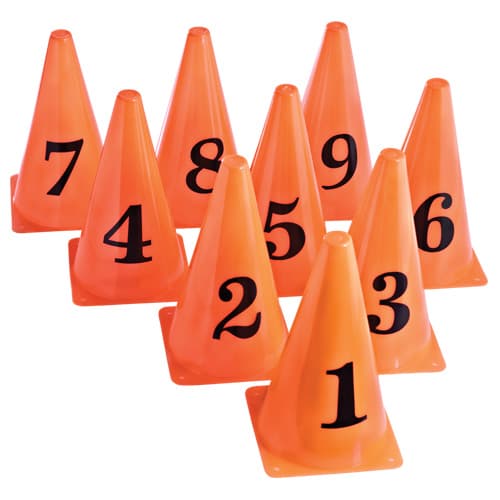 Numbered Cones - 9in. (Set of 9)