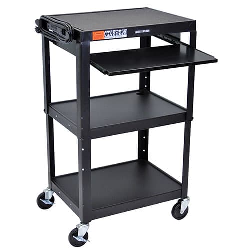 Steel Adjustable AV Cart
