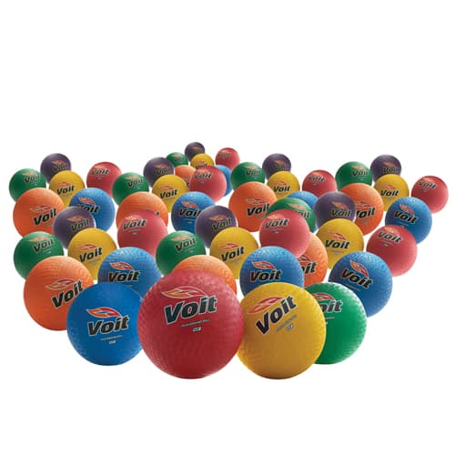 Voit 8.5 in. Rainbow Playground Balls (48-Pack)