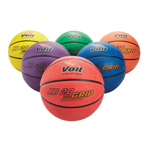 Voit XB 20 The Grip Official Basketball 29.5 in. - Color My Class (Set ...