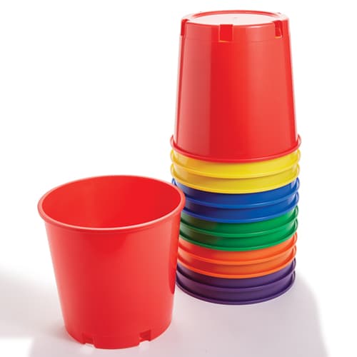 US Games Colored Buckets - Color My Class (Dozen)